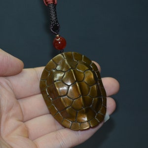 Fine Casting Solid Bronze Turtle Shell Pendant,pure Copper Tortoise ...