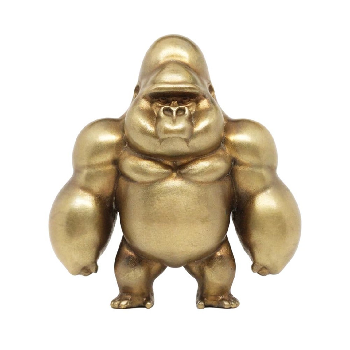 Brass Casting King Kong Solid Statue Hand Polishing Standing - Etsy