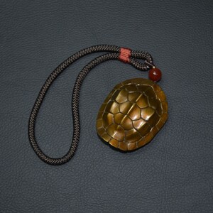 Fine Casting Solid Bronze Turtle Shell Pendant,pure Copper Tortoise ...