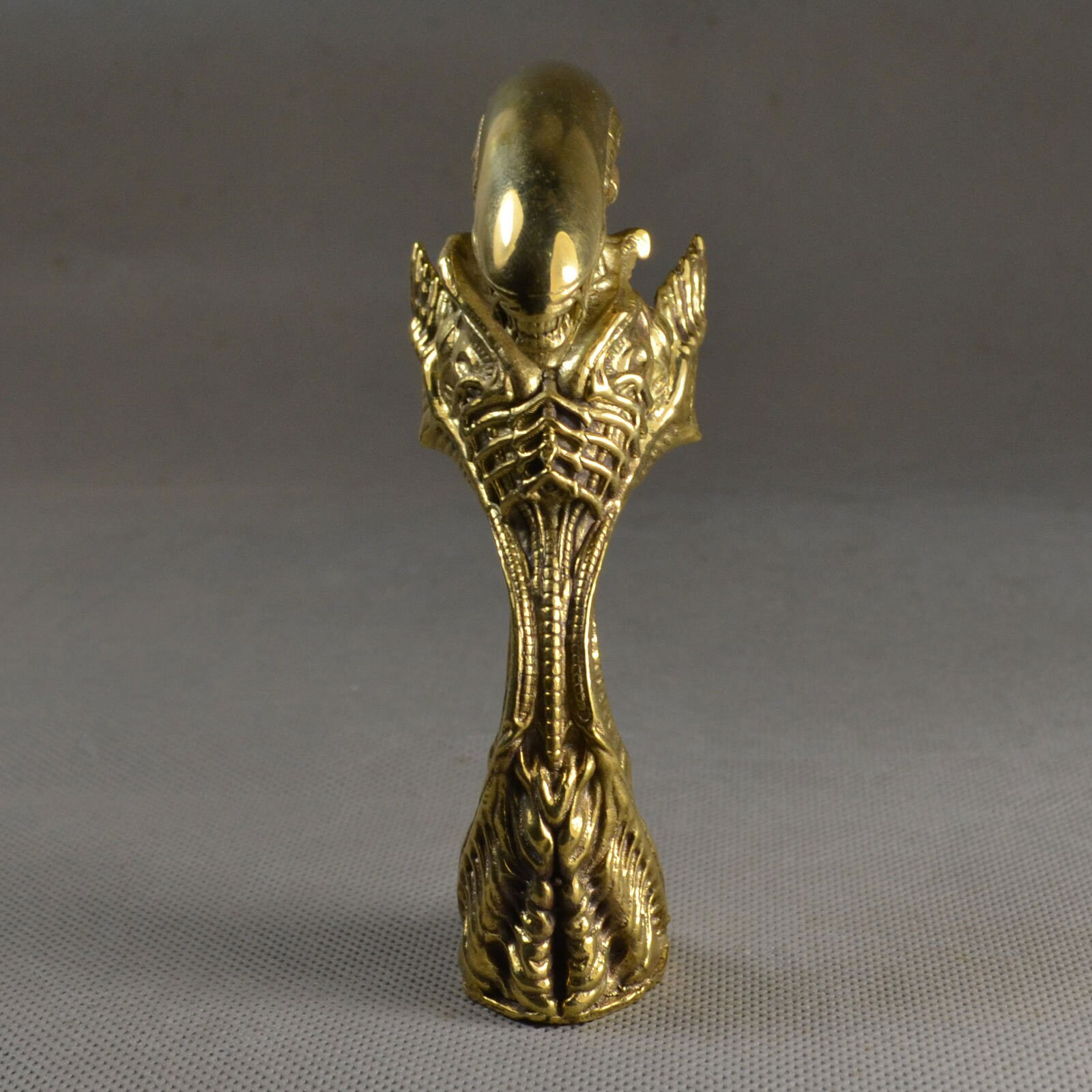 Solid Brass Casting Alien Statue Lost Wax Cast Copper - Etsy