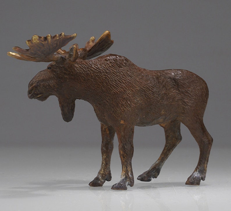 Lifelike Brass Moose Statuecopper Metal Artwork - Etsy