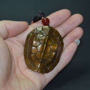 Fine Casting Solid Bronze Turtle Shell Pendant,pure Copper Tortoise ...