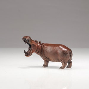 Fine Brass Hippo Statuecopper Metal Artwork Collectionfierce - Etsy