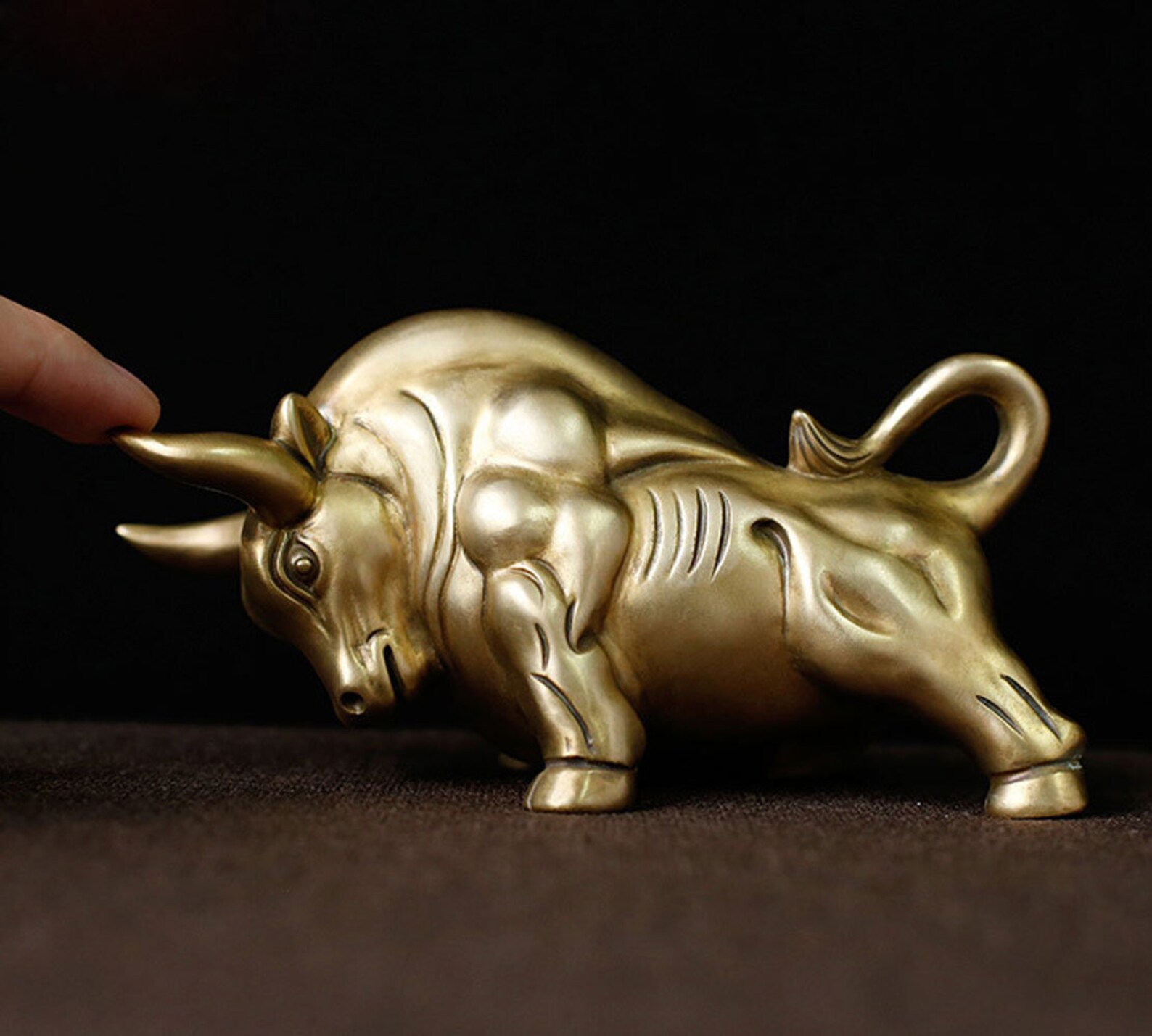 Fine Brass Copper Bull Statue Brass Lost Wax Casting Metal | Etsy