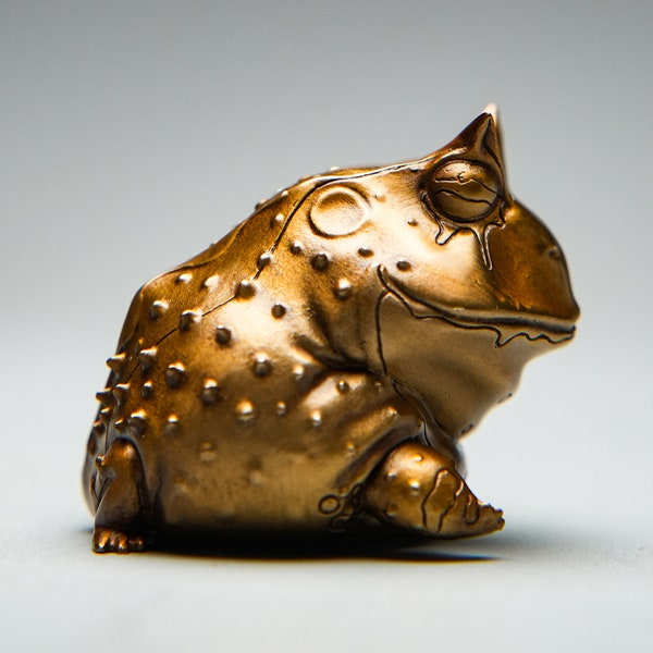 Horned Toad Figurine - Etsy
