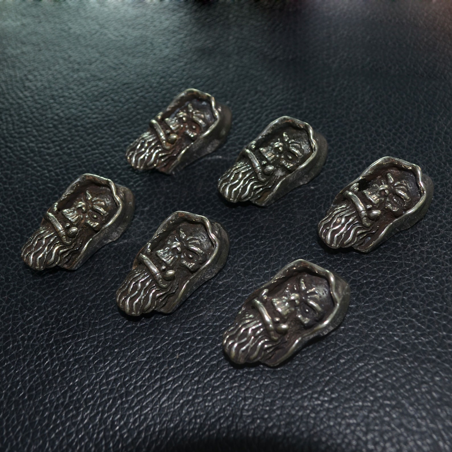 6 PCS Solid Copper Game Mug Orc Head Screwback Conchos DIY | Etsy