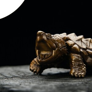 5.1 Fine Casting Bronze Statue Snapping Turtle Metal - Etsy