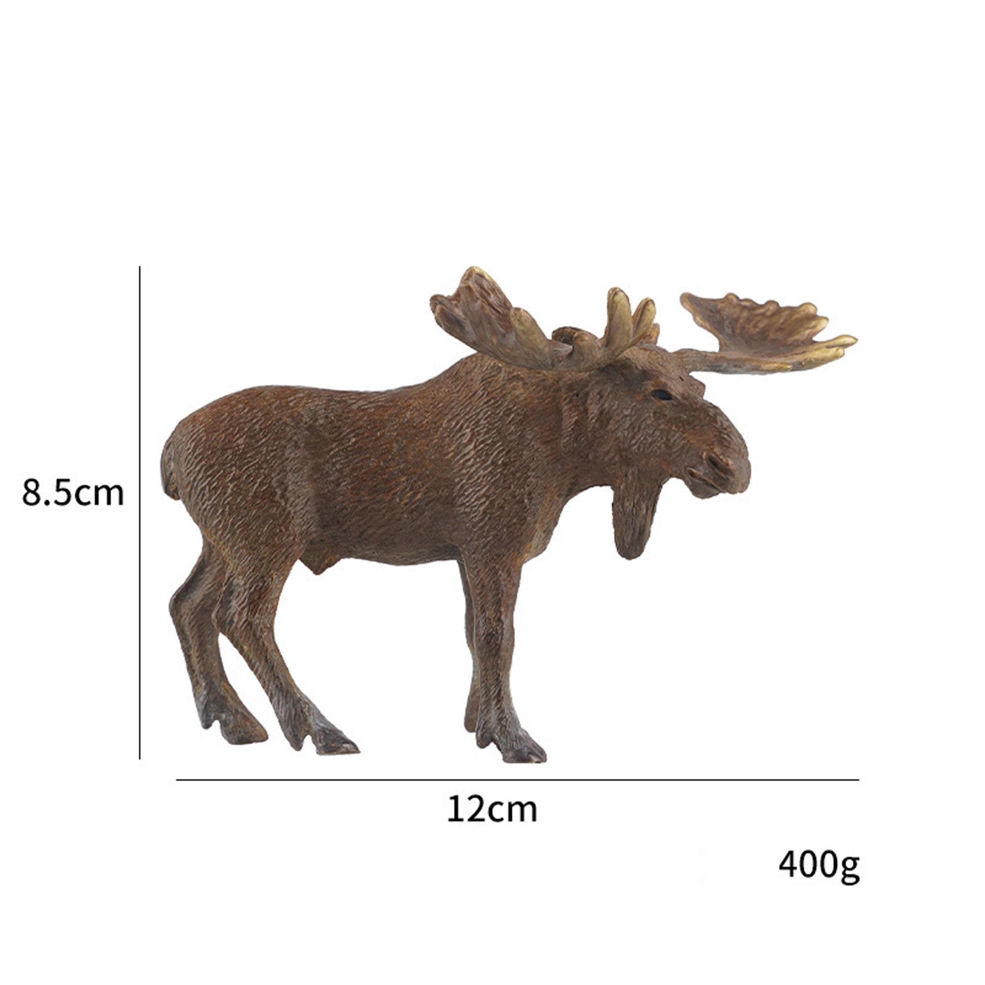 Lifelike Brass Moose Statuecopper Metal Artwork - Etsy