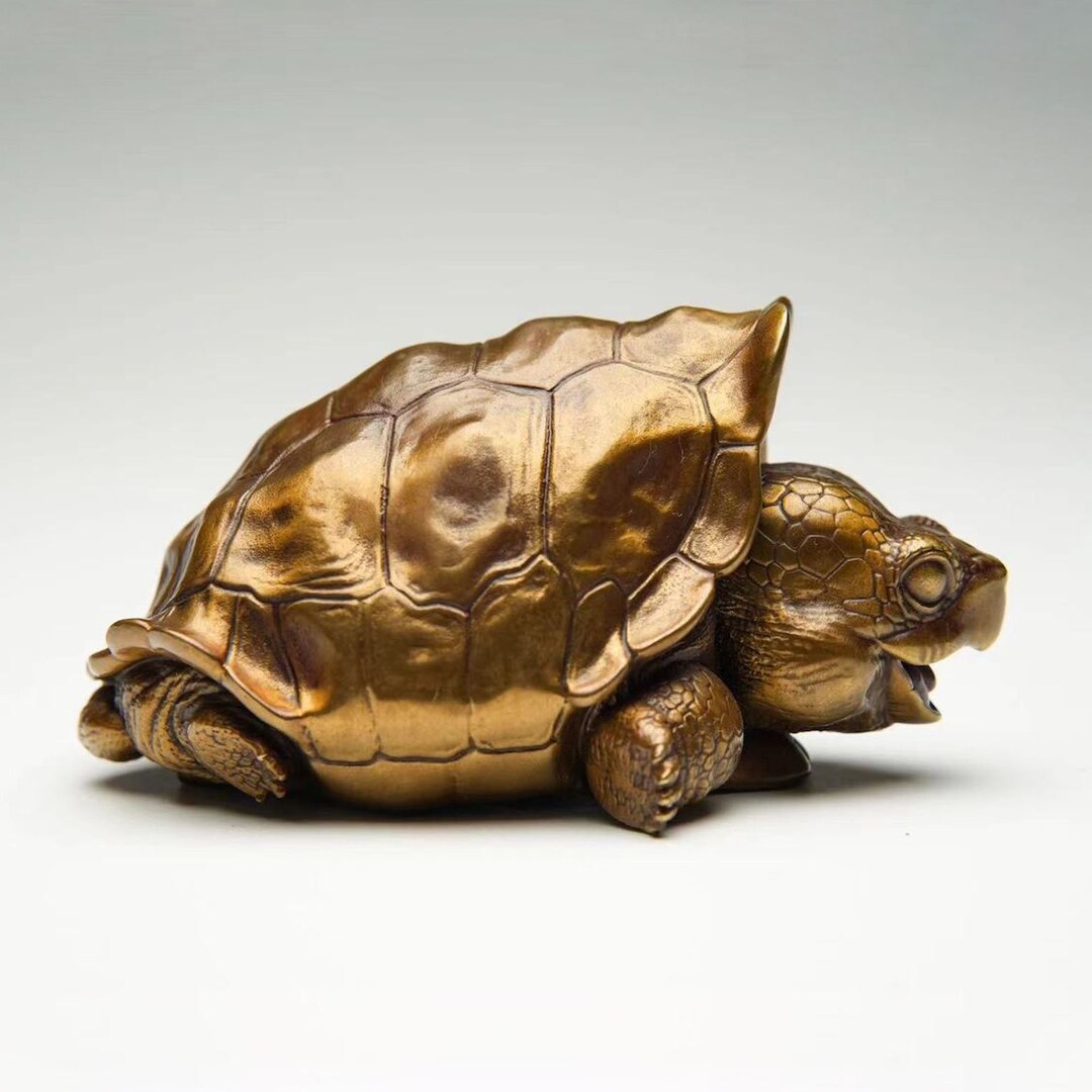 Fine Casting Bronze Statue Galapagos Tortoise Metal Crafts,pure Copper ...