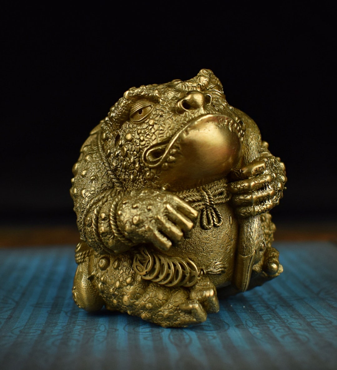 Fine Casting Solid Brass Toad Statue Craftscopper Toad - Etsy