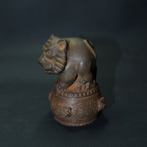 Casting Iron Cute Tiger Crafts Ornament,rusty Iron Tiger Metal Statue ...