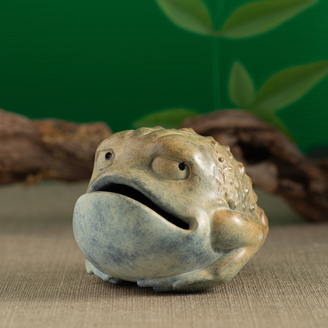 Brass Copper Casting Toad Statue, Hand Lost Wax Casting Cute Toad Piggy ...