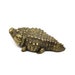 Fine Lovely Mini Fat Crocodile Solid Copper Statue, Handmade Brass ...