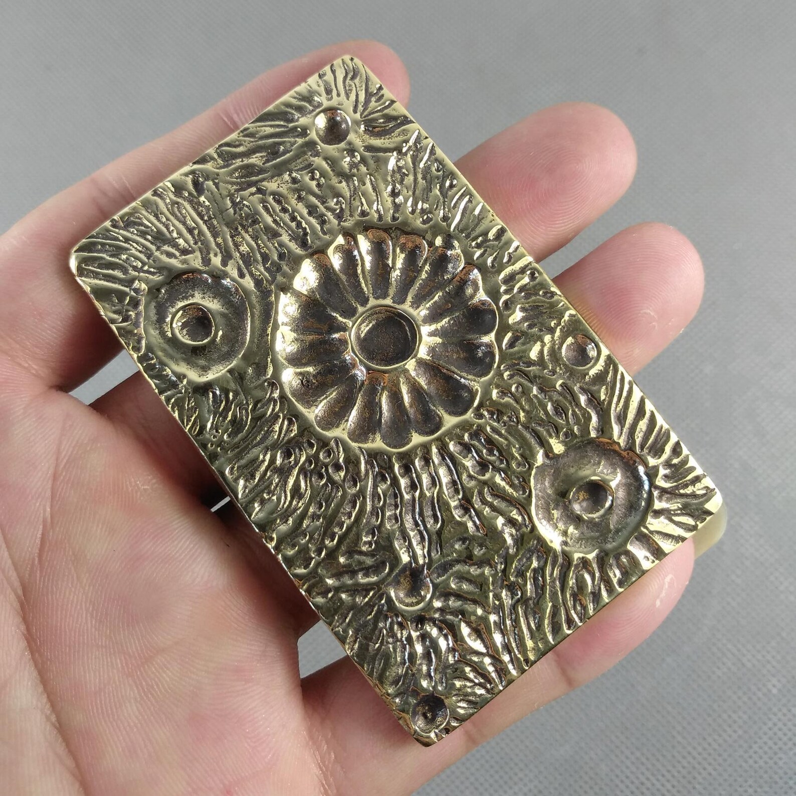 Handmade Copper Cast Belt Buckle Retro Brass Crater Pattern - Etsy UK