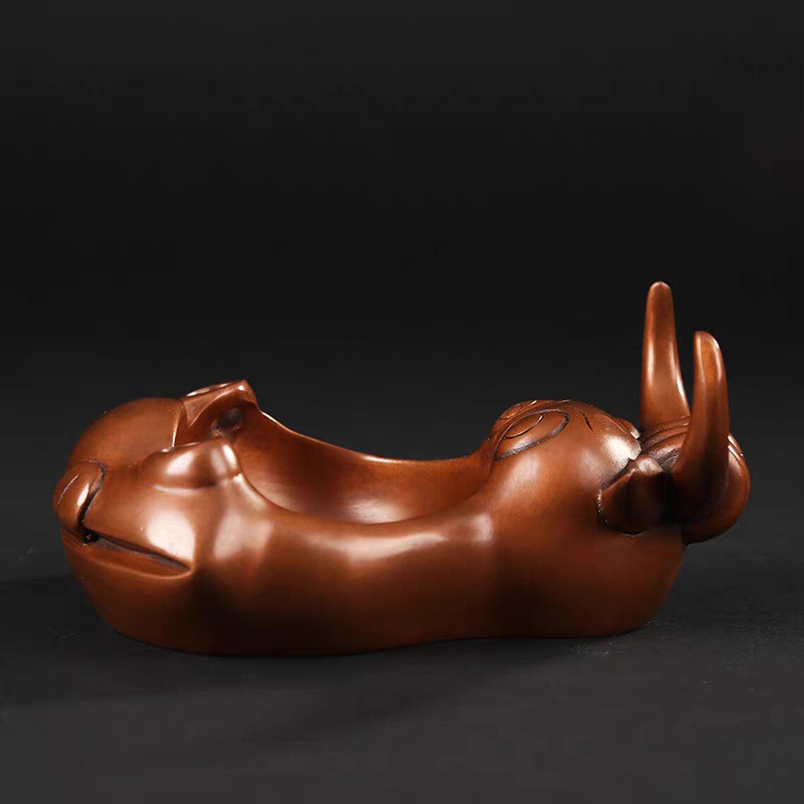 Solid Bronze Ashtray Pure Copper Metal Bull Head Ashtray - Etsy