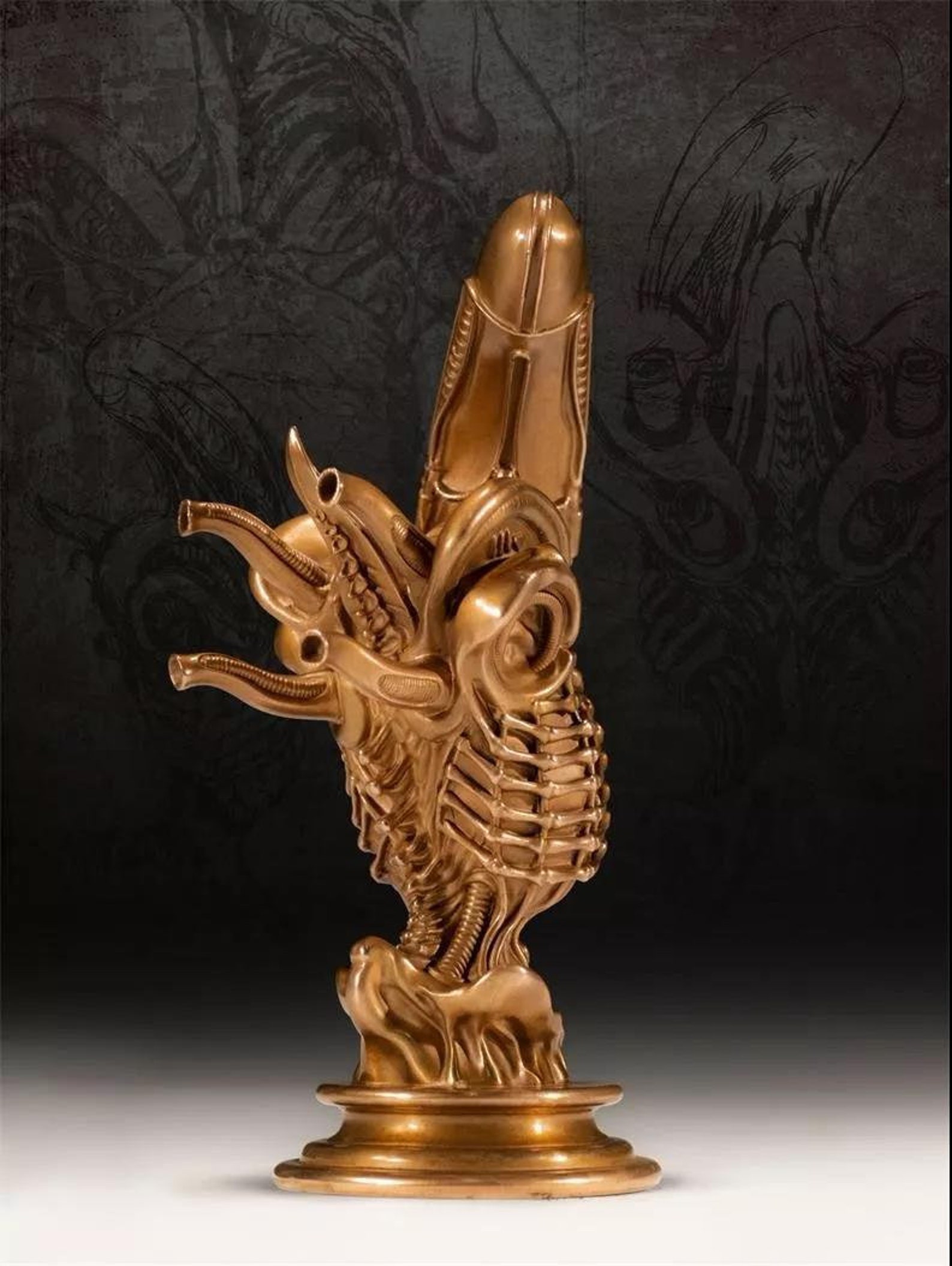 Bronze Alien Vs. Predator AVP Alien Bust Statue Fine Lost Wax - Etsy