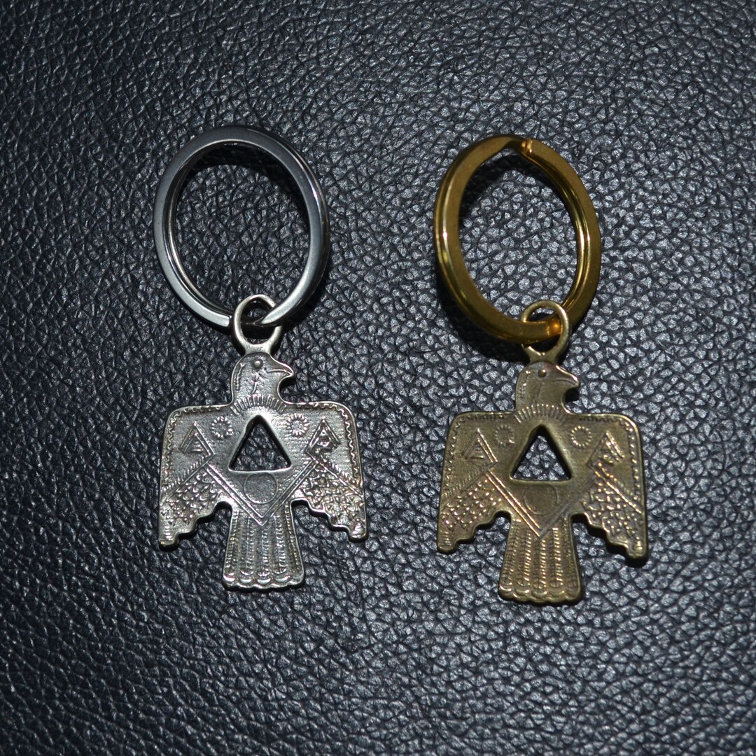 2PCS Handmade Pure Solid Brass Copper Bird Eagle EDC DIY Car Key ...