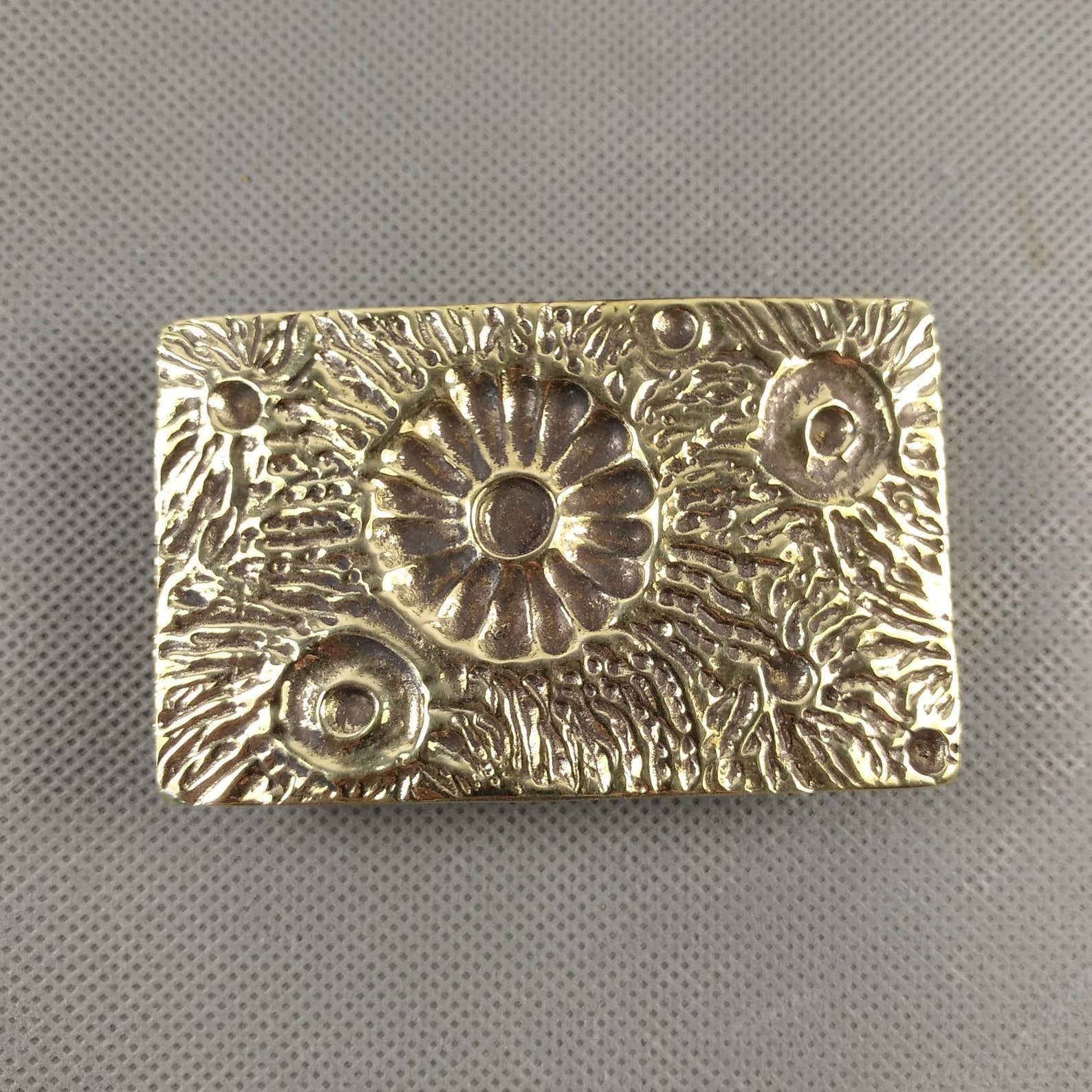 Handmade Copper Cast Belt Buckle Retro Brass Crater Pattern - Etsy UK