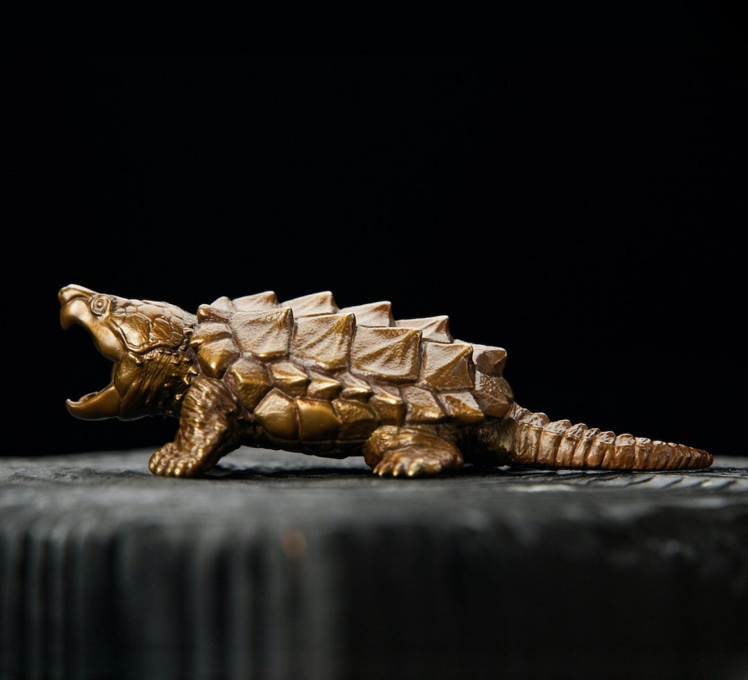 5.1 Fine Casting Bronze Statue Snapping Turtle Metal - Etsy