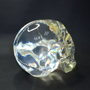 COOL 1:2 Human Clear Skull, Transparent Resin crystal Skulls, Handmade ...