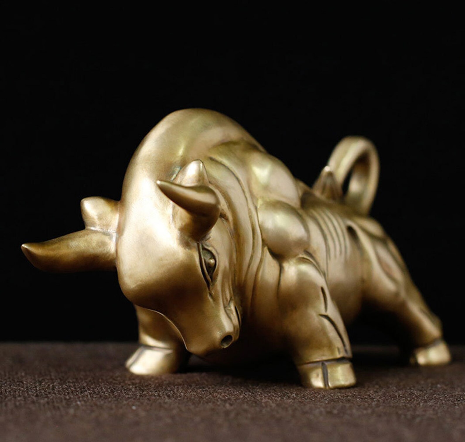 Fine Brass Copper Bull Statue Brass Lost Wax Casting Metal | Etsy