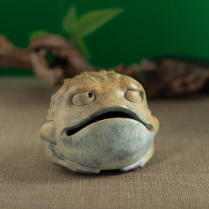 Brass Copper Casting Toad Statue, Hand Lost Wax Casting Cute Toad Piggy ...