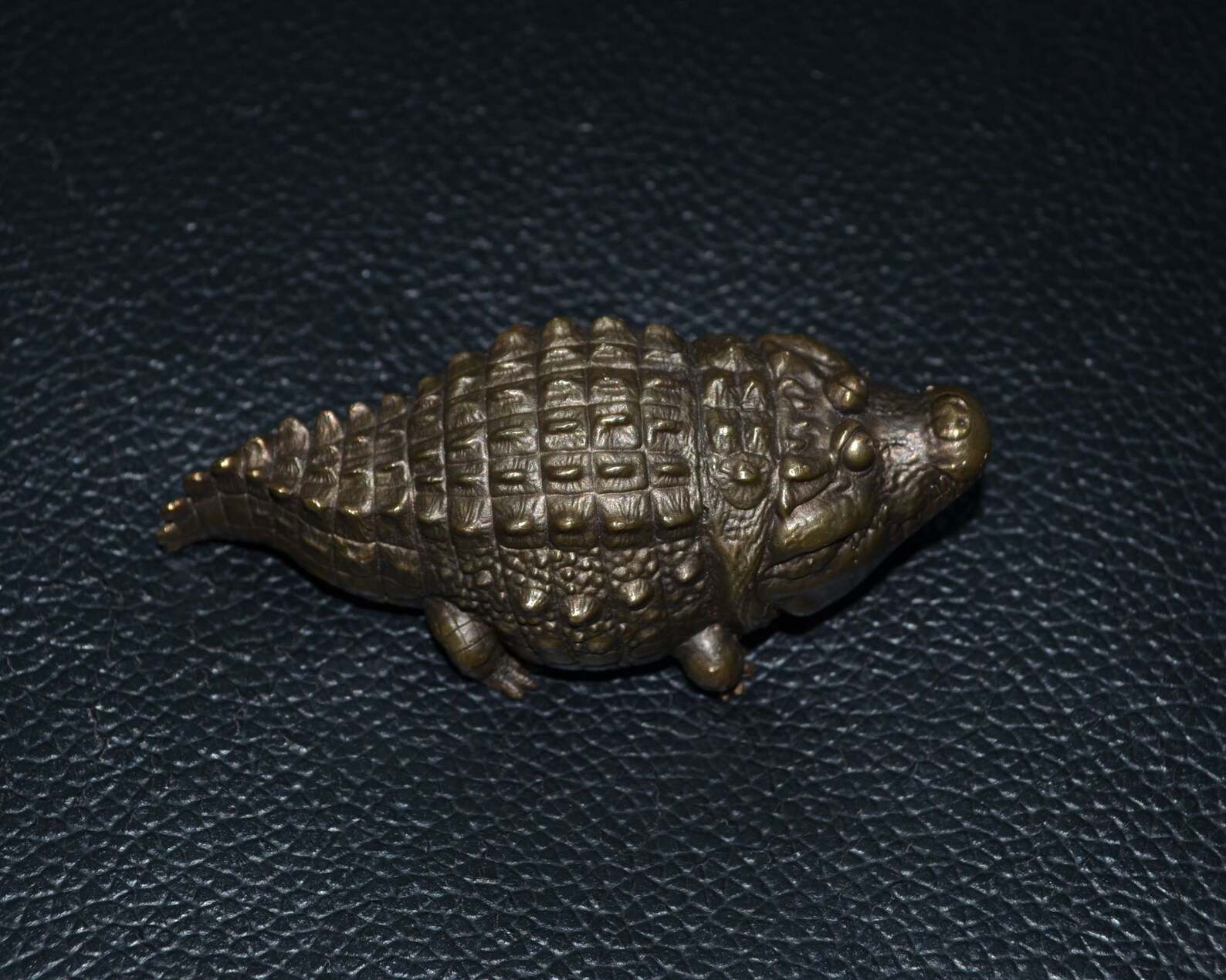 Fine Lovely Mini Fat Crocodile Solid Copper Statue Handmade - Etsy
