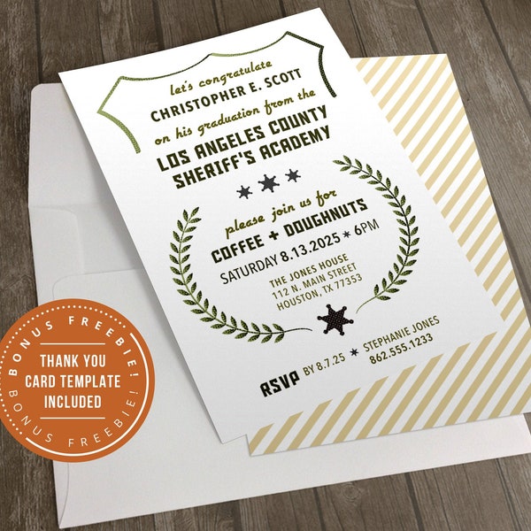 Sheriff Graduation - Etsy