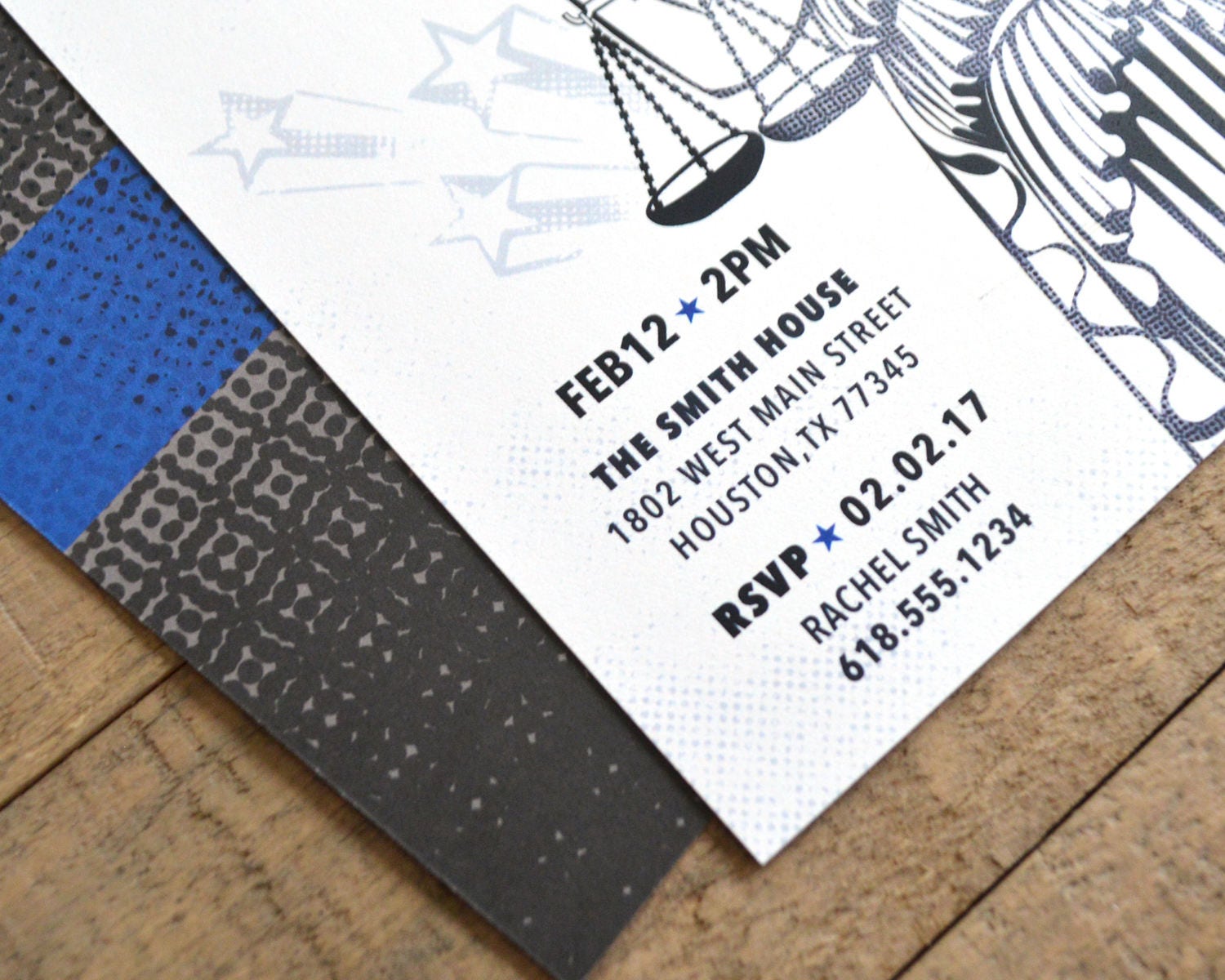 Police Promotion Invitation With Lady Justice Design - Etsy