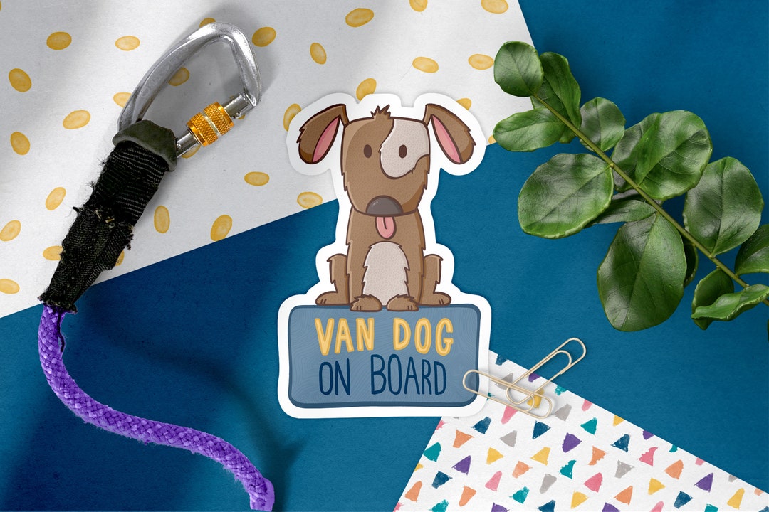 Van Dog on Board | Vinyl Sticker | Vanlife - Etsy