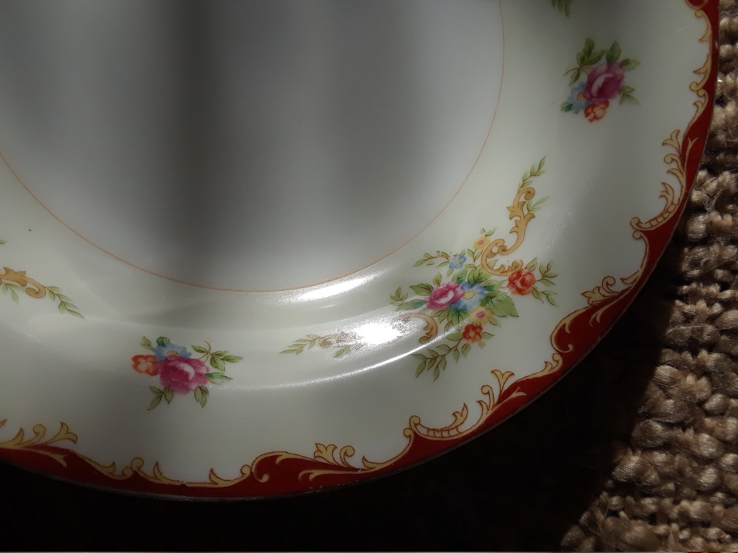 Aladdin Fine China Beautiful Pattern Bowl Salad Plate Set - Etsy