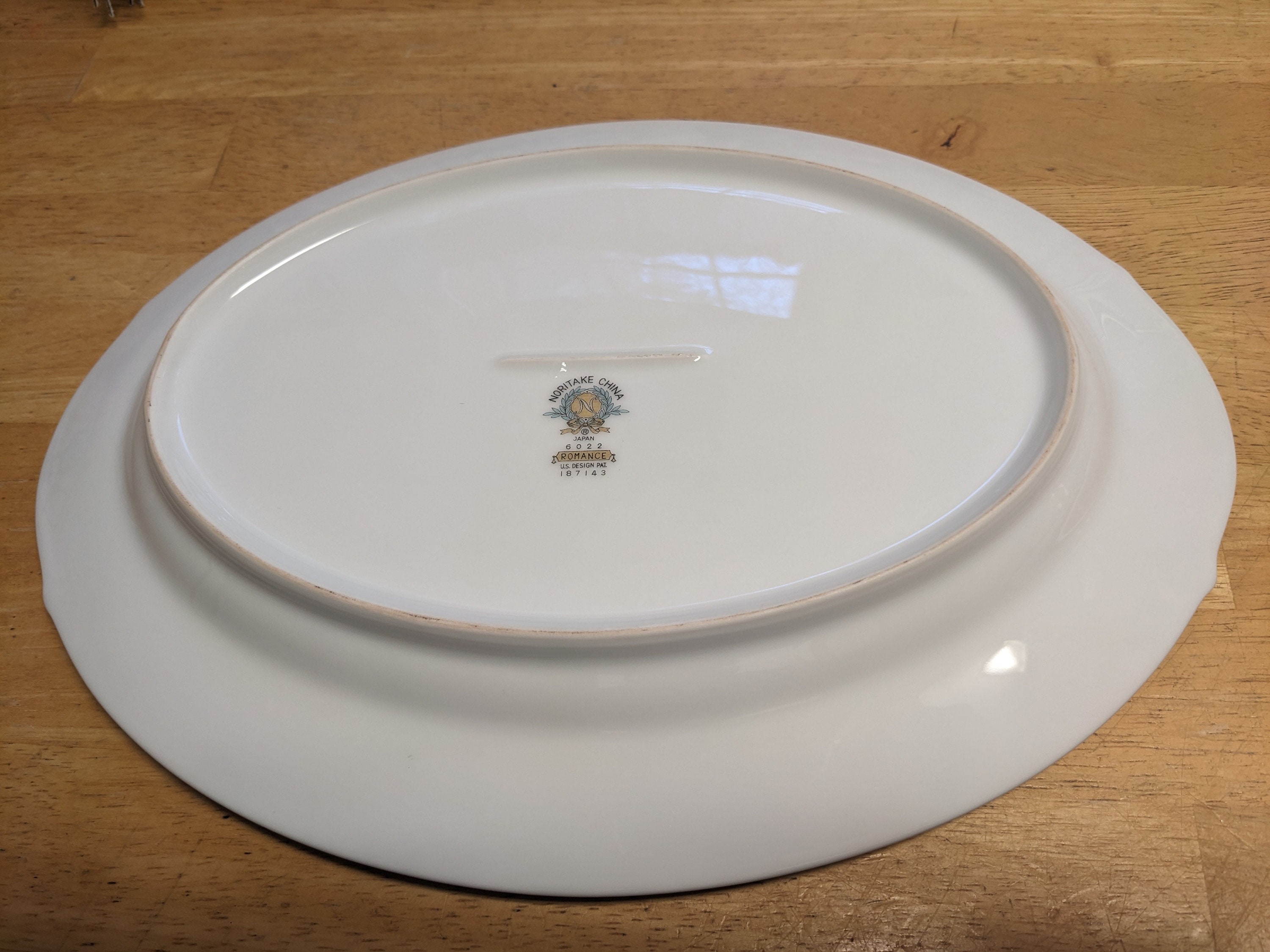 Noritake China Platter "romance" Style #6022 -- 12"x9" -- MADE IN JAPAN ...