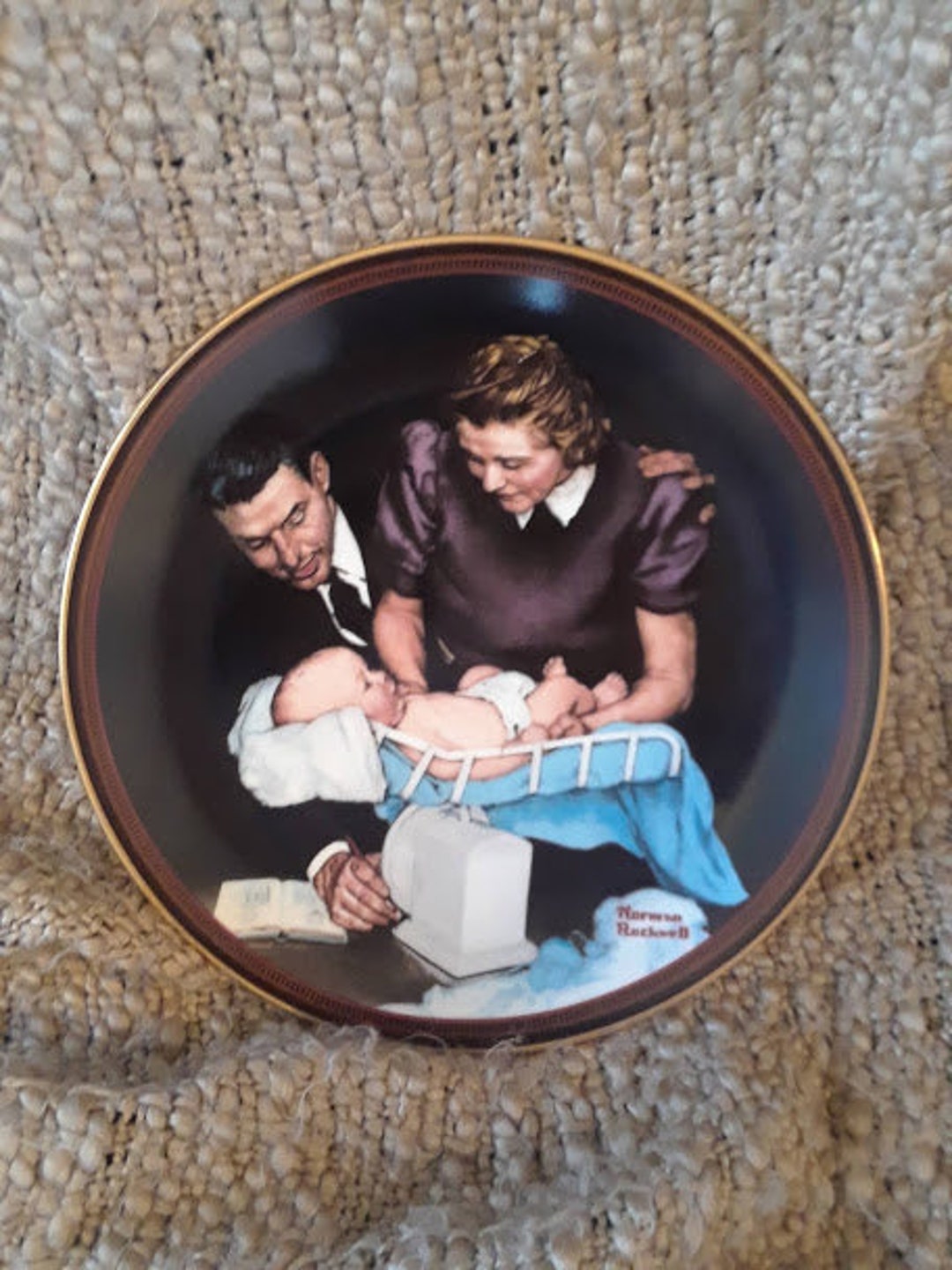 Norman Rockwell Limited Edition "growing Strong" 1989 8.5" Decorative ...