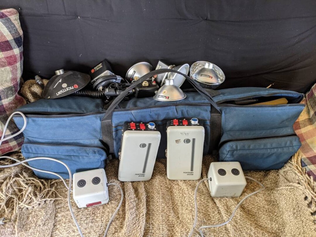 Norman 200B Portable Flash Kit With Chargers in Carrying Case -- USA - Etsy
