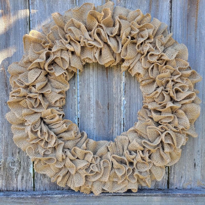 Ruffle Wreath for Door - Etsy