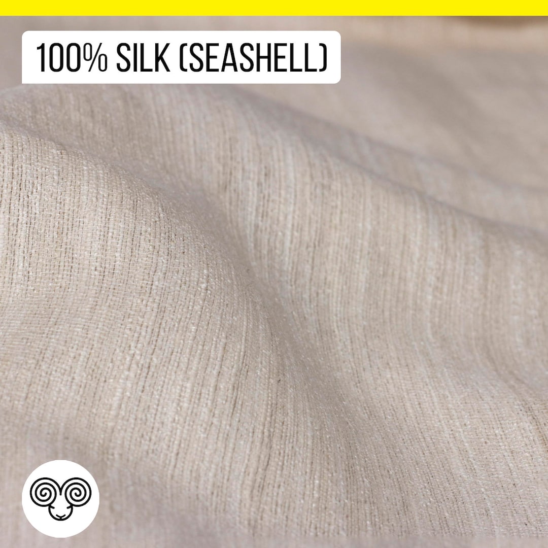 Natural Mulberry Silk (seashell) Fabric / 100% Silk / by the Yard or ...