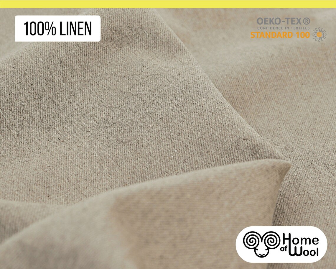 100% Linen flax Fabric / Oeko-tex Certified / by the Yard or - Etsy
