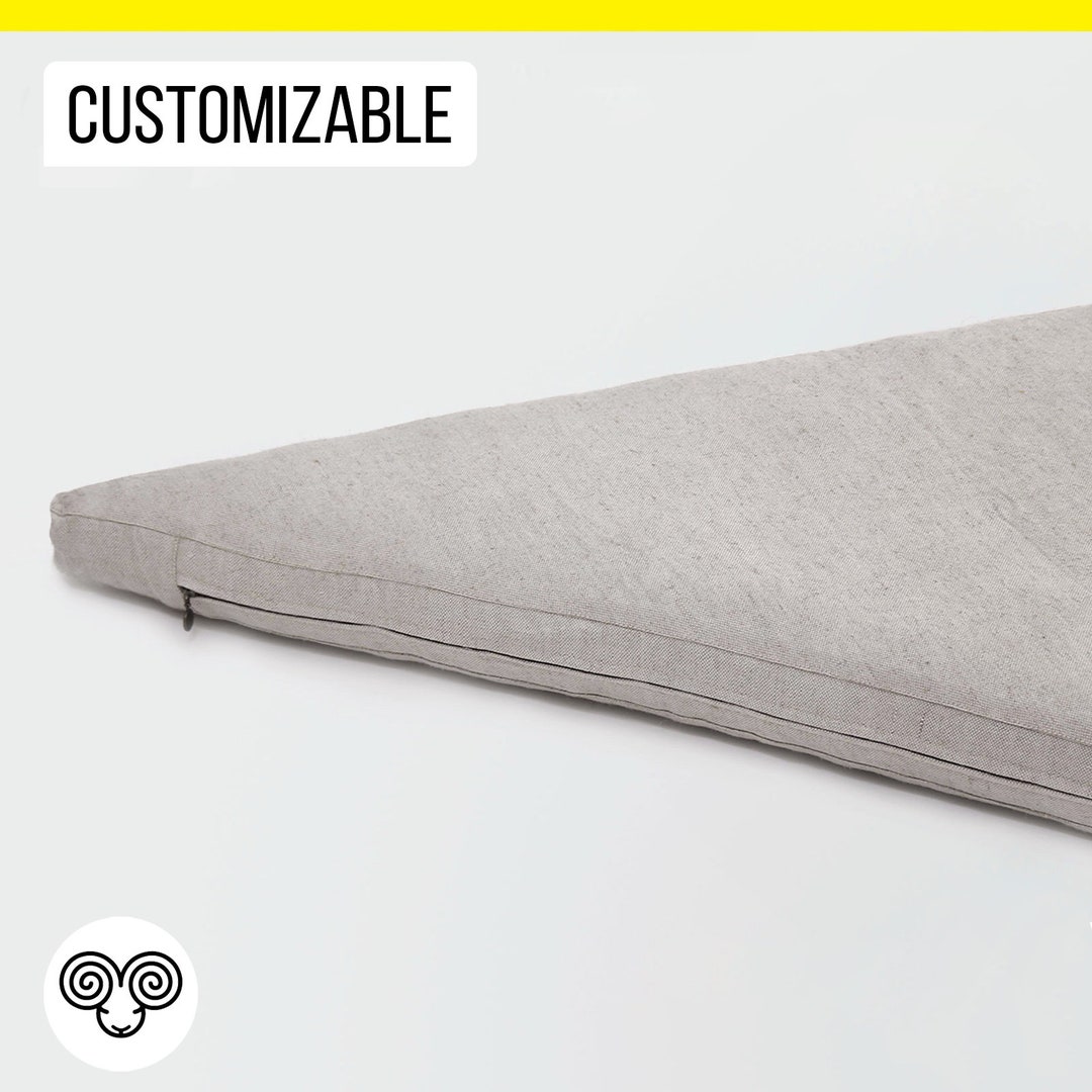 Trapezoid Wool Cushion With Removable Cover/ Bay Window / Handmade ...