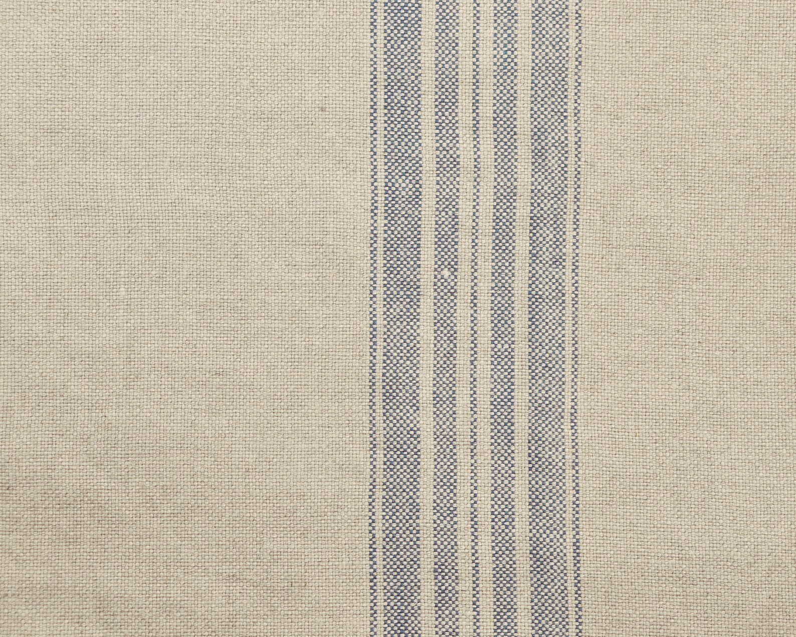 Blue Striped Linen flax Fabric / OEKO-TEX® Certified / by - Etsy