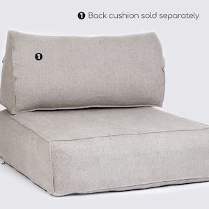Wool Frameless Couch With Removable Cover / All-natural Materials, Oeko ...