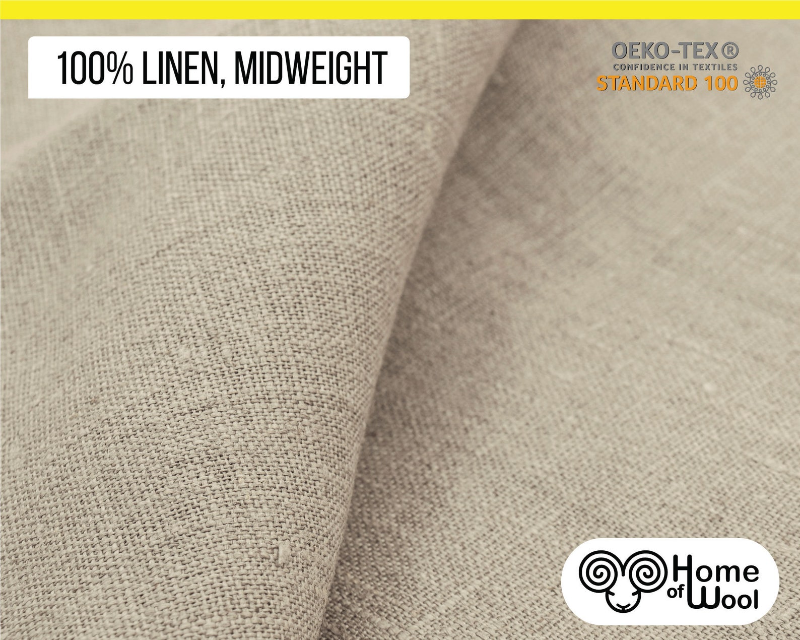 100% Linen Fabric Midweight / Oeko-tex Certified / by the - Etsy
