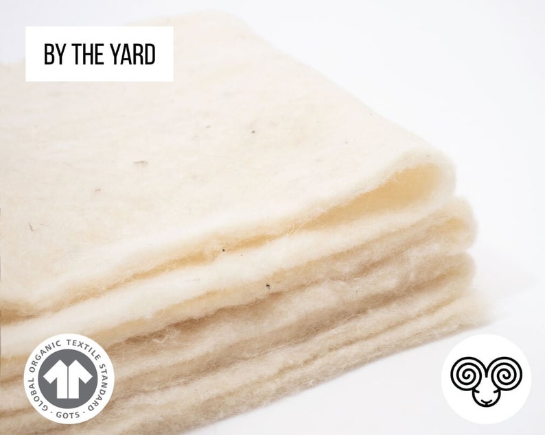100% Organic Wool Batting / By the Yard / GOTS Certified / | Etsy