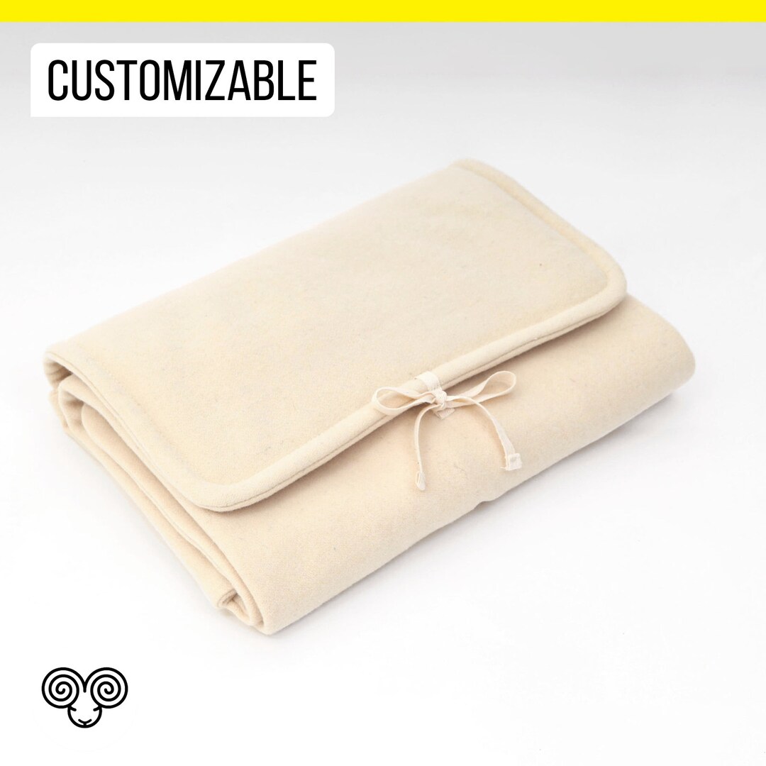 Foldable Travel Wool Changing Mat / Washable Cover / Made to Order From ...