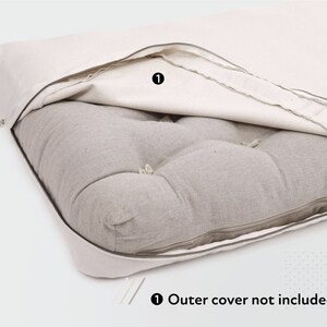 Wool Tufted Replacement Couch Cushion Insert / Made to Measure, All ...