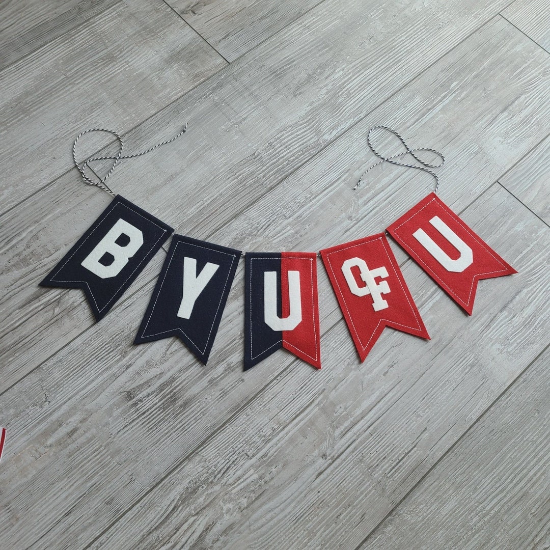 BYU/UTAH House Divided Bunting, University of Utah, BYU, Utah Utes - Etsy