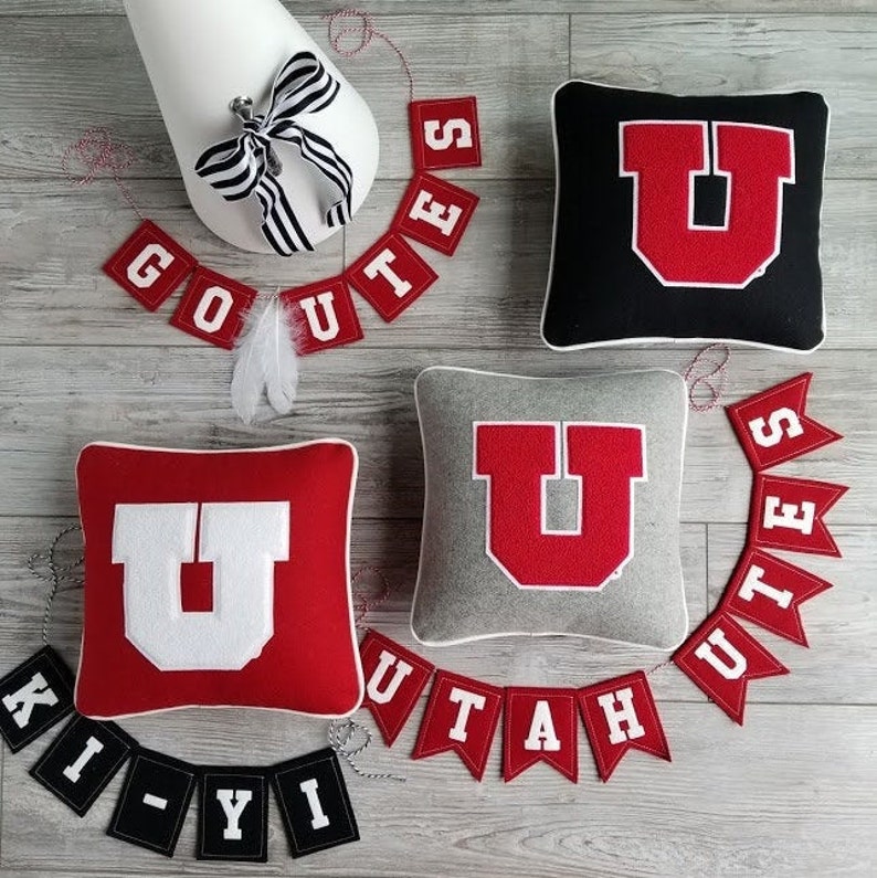 University of Utah Go Utes Bunting Utah Utes Go Utes Utah - Etsy