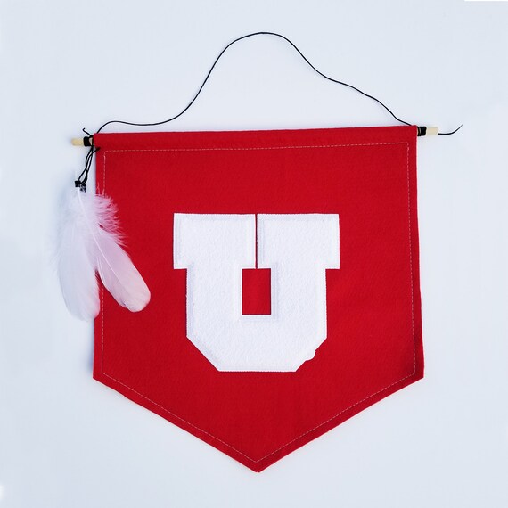 University of Utah Red Block U Banner Utah Utes Go Utes | Etsy