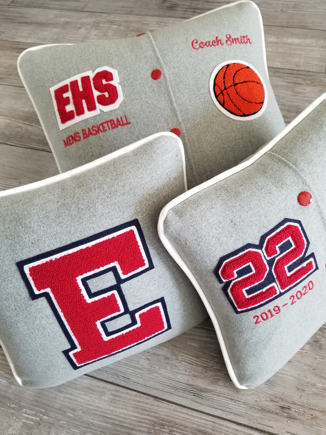 Custom Team Letterman Pillow - Etsy