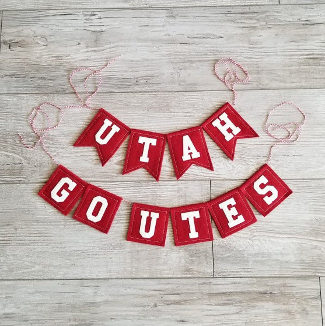 University of Utah Go Utes Bunting Utah Utes Go Utes Utah - Etsy Denmark
