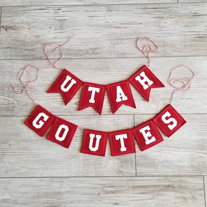 University of Utah, Go Utes Bunting, Utah Utes, Go Utes, Utah - Etsy